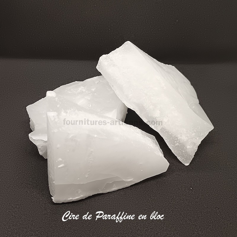 500gr Cire de paraffine Transparent en bloc